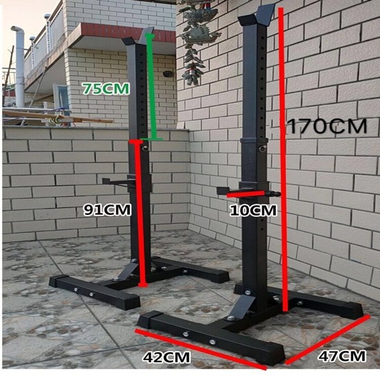 Adjustable Squat Stand by Half Rack